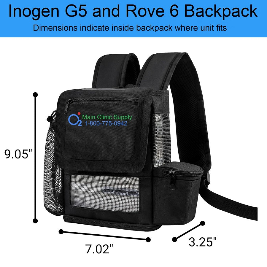 Main Clinic Supply Exclusive O2TOTES Inogen G5 and Rove 6 Backpack