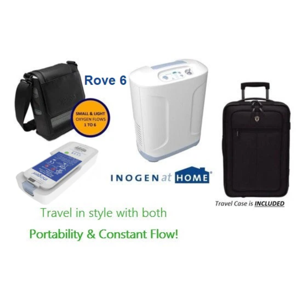 Inogen® Rove 6 Portable Oxygen Concentrator and Inogen At Home® Statio